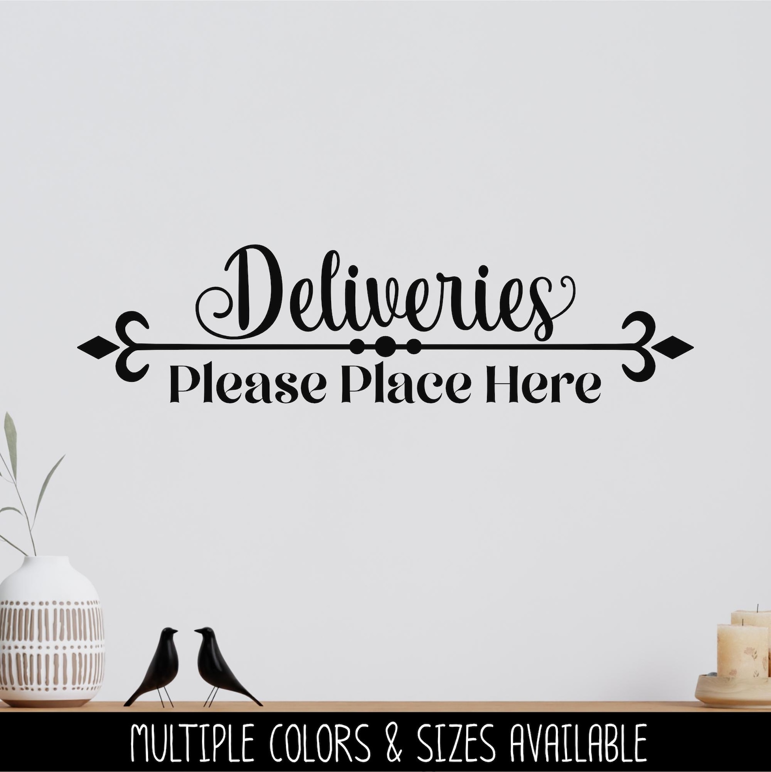 Deliveries, Please Place Here Decal- Deliveries, Please Place Here ...