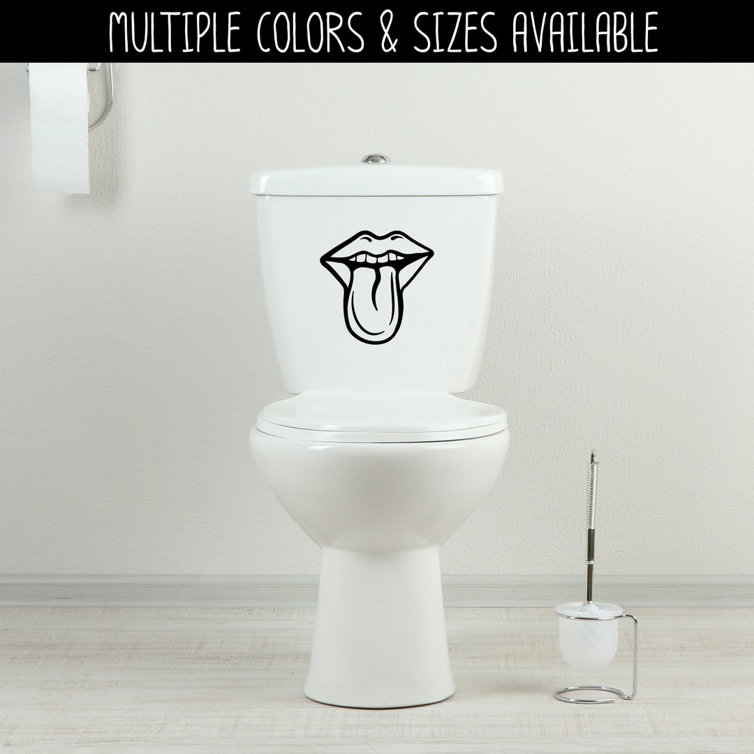Funny Mouth Sticking Tongue Out Vinyl Decal - Mouth Sticking Out Tongue ...