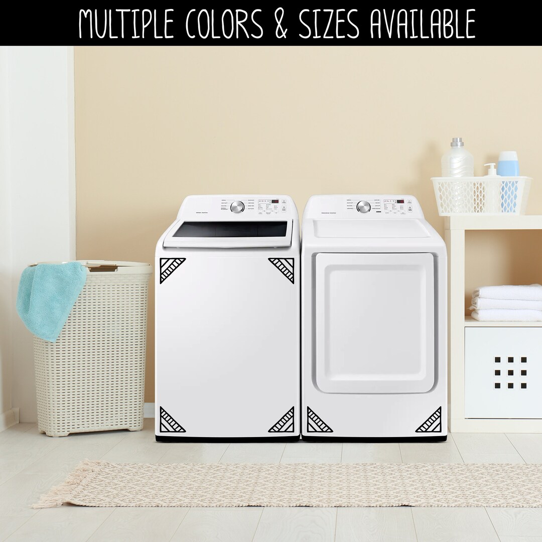 Decorative Striped Corner Vinyl Decal - Set of 4 Corners - Decorative ...