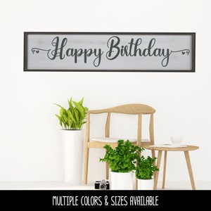 Happy Birthday Vinyl Decal - Happy Birthday Sticker - Happy Birthday ...
