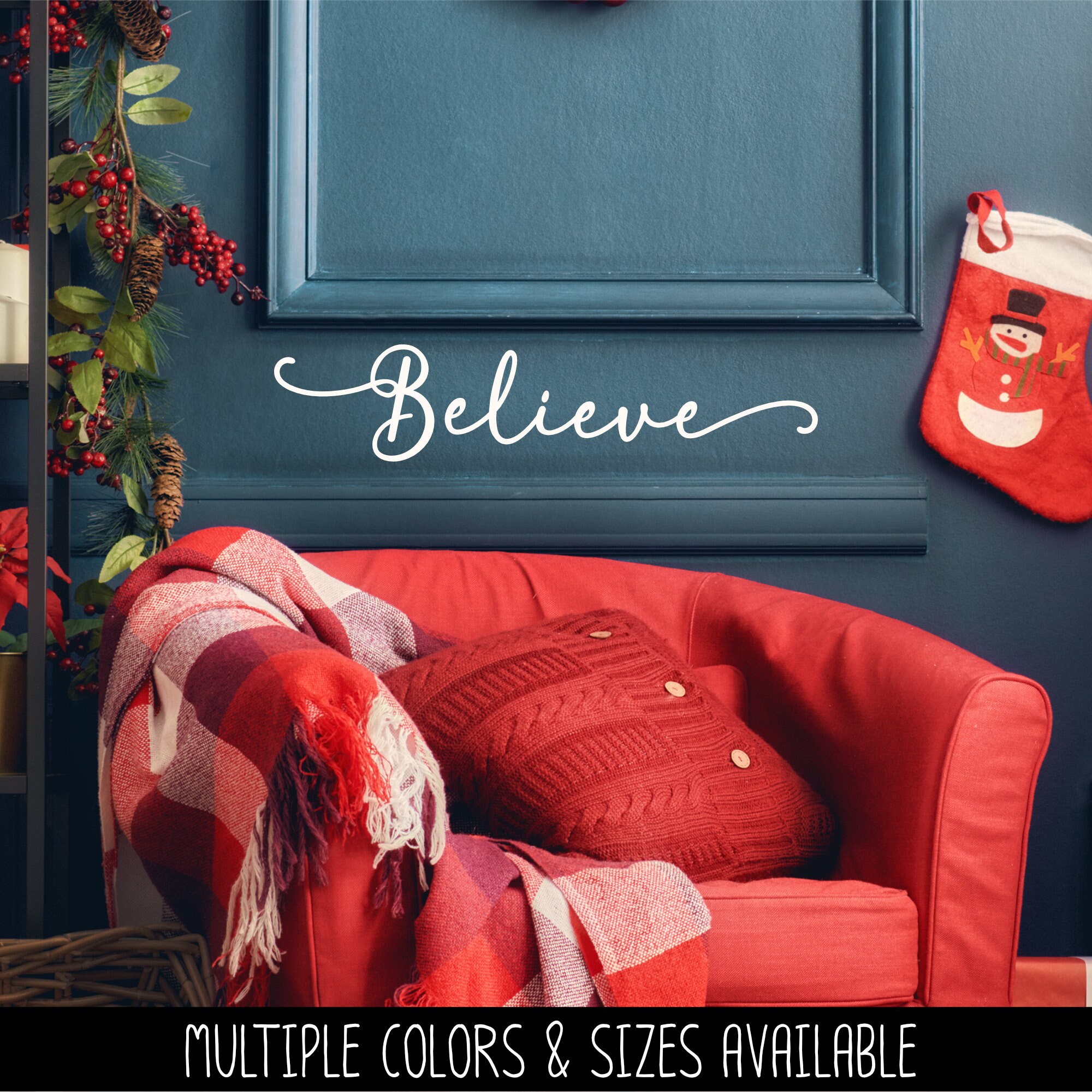 Cute Believe Decal - Believe Car Decal - Believe Sticker - Believe Wall ...