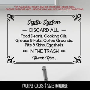 No Food Down the Sink Signs - Etsy