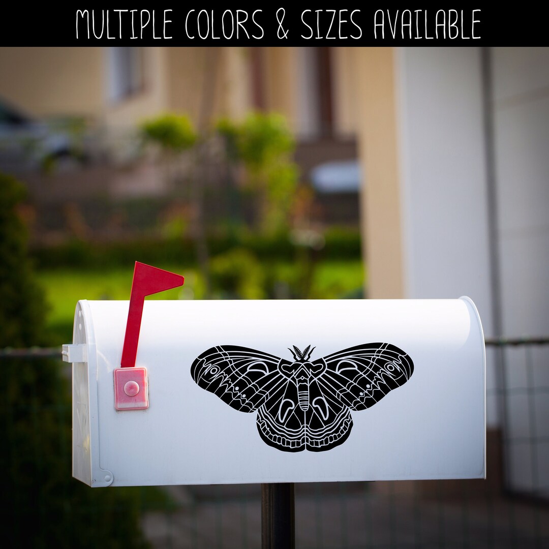 Ornate Moth Vinyl Decal Moth Decal Moth Car Decal Moth Laptop Sticker ...