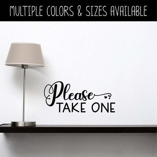 Take One Signs - Etsy