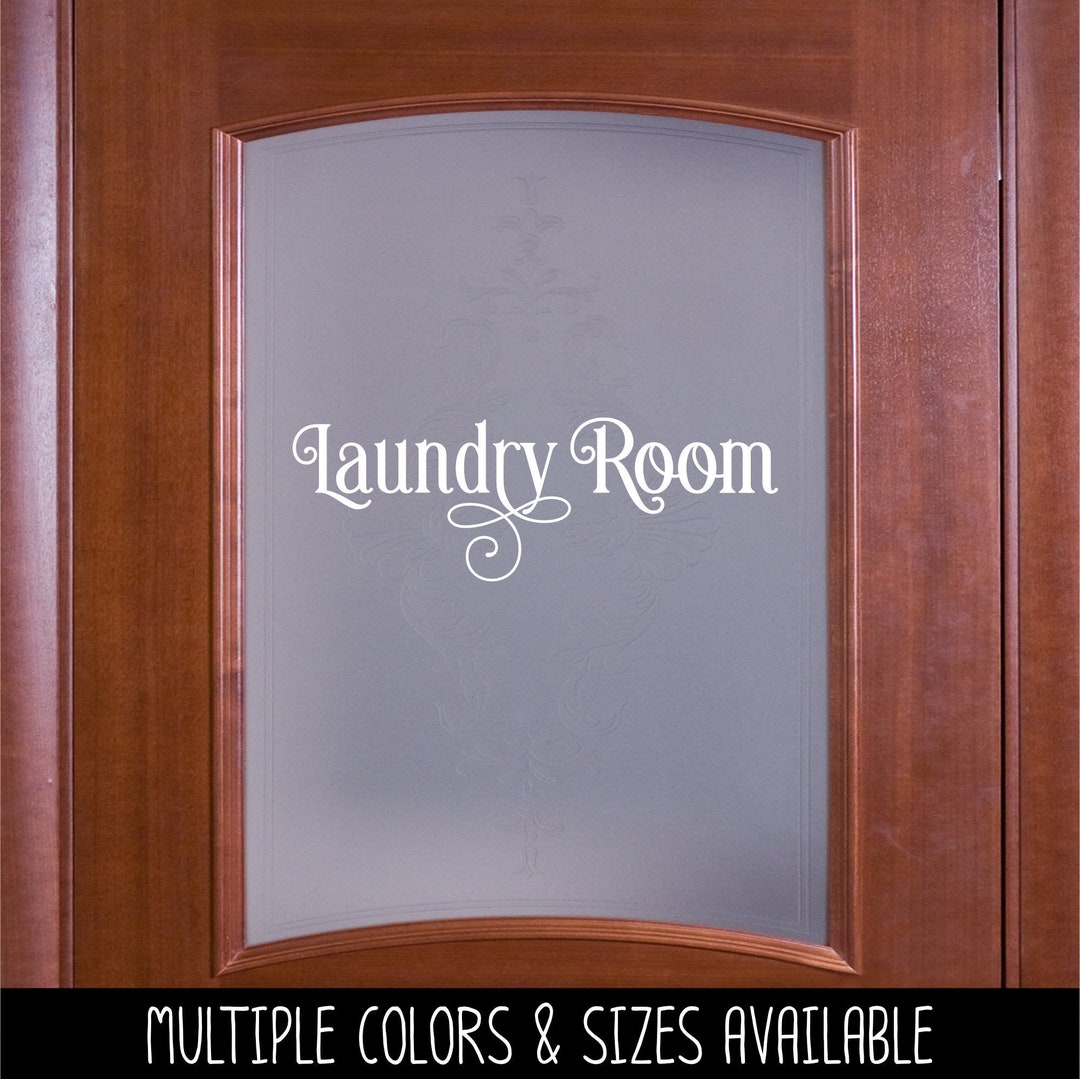 Ornamental Laundry Room Decal - Laundry Room Sticker - Laundry Wall ...