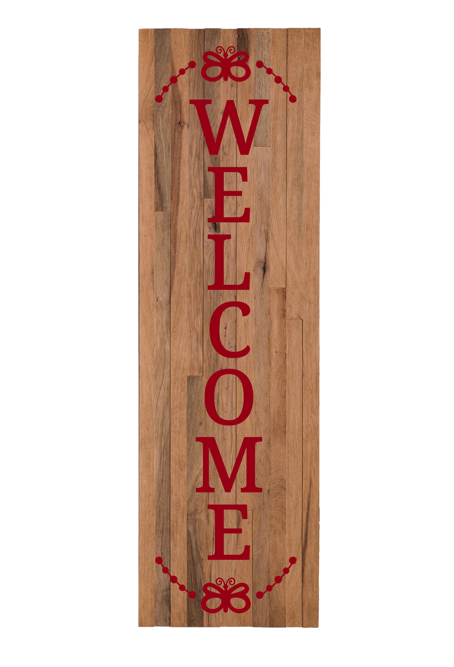 Vertical Welcome Butterflies Vinyl Decal Vertical Welcome - Etsy
