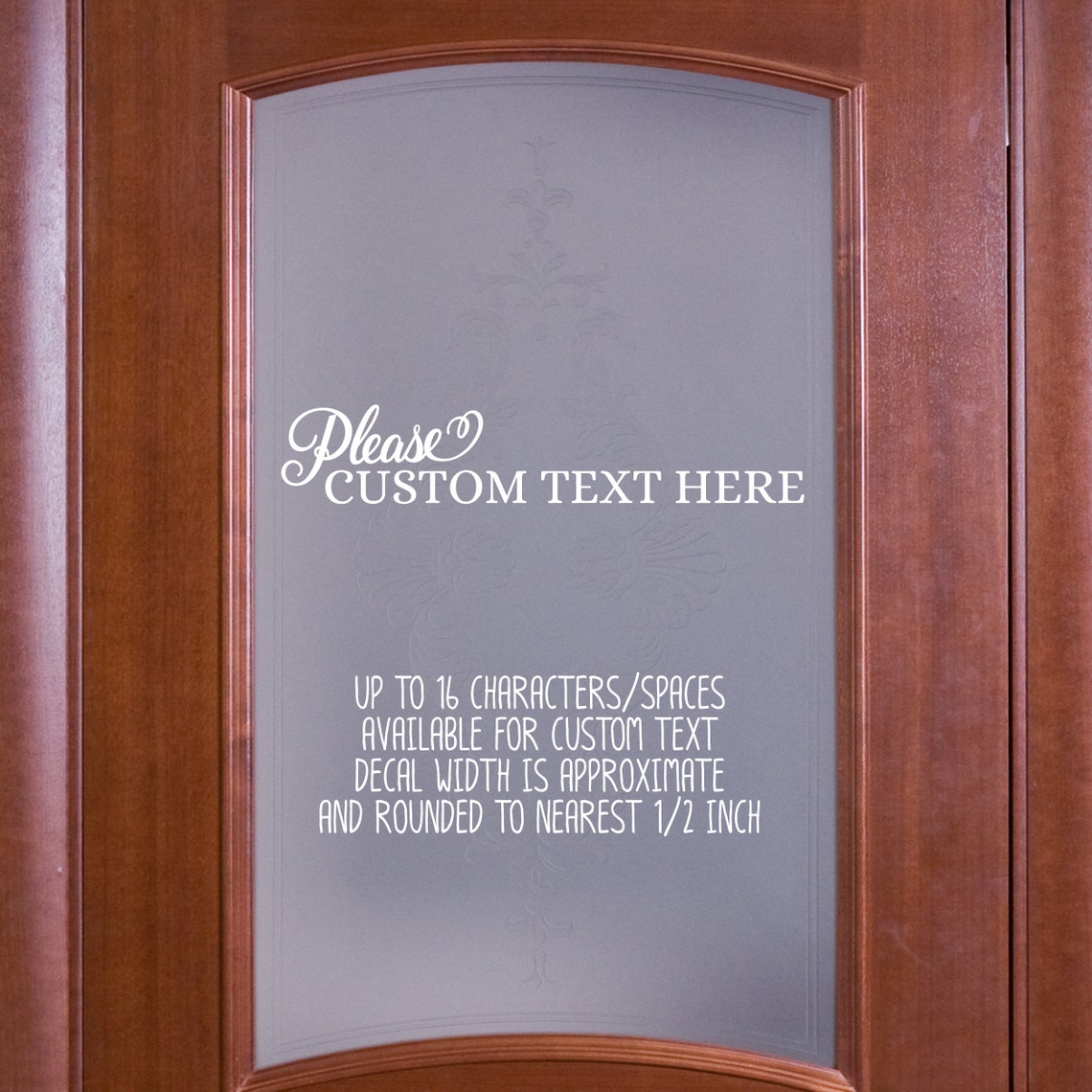CUSTOM Elegant Please Custom Text Here Vinyl Decal custom - Etsy