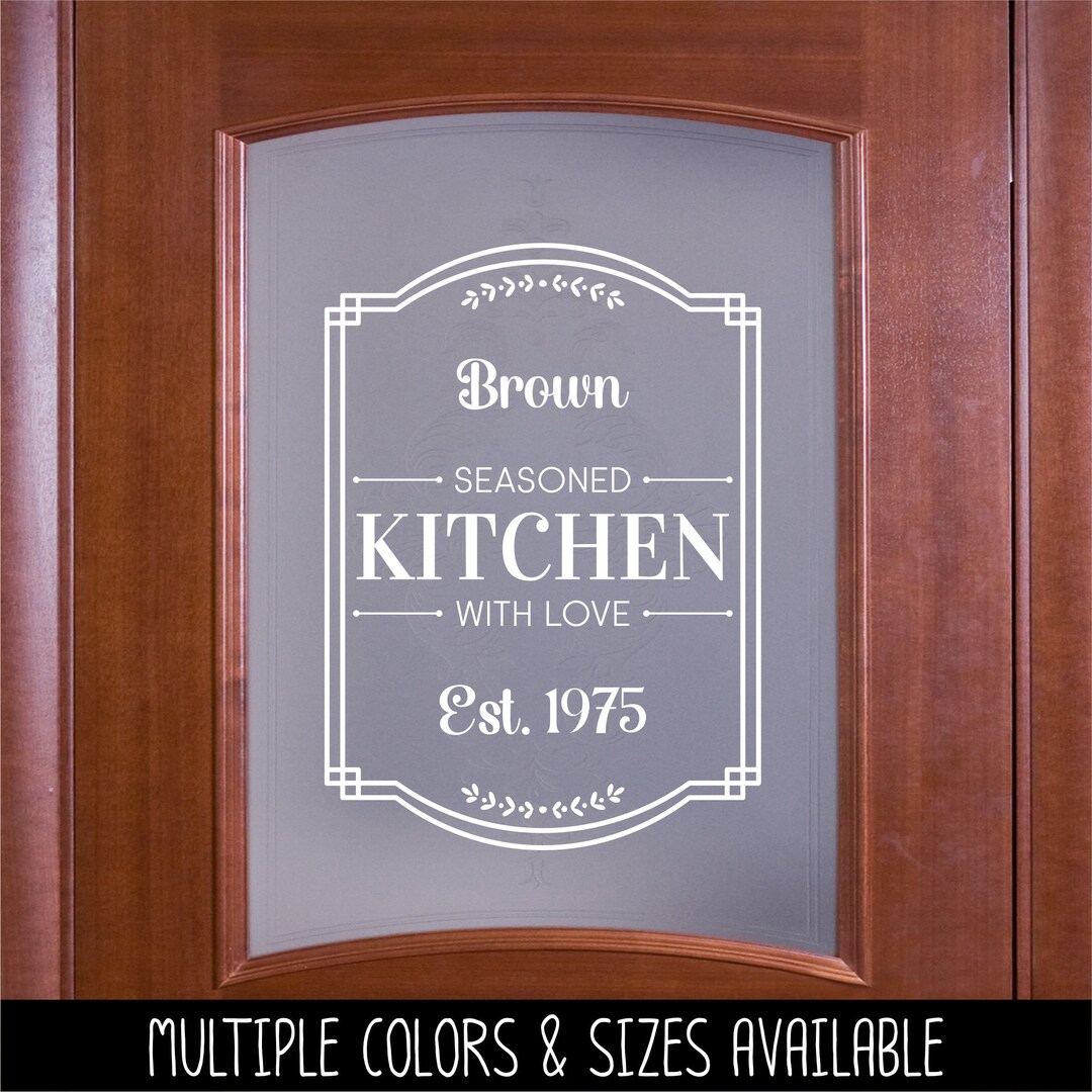Custom Kitchen Decal - Custom Kitchen Sticker - Customizable Kitchen ...
