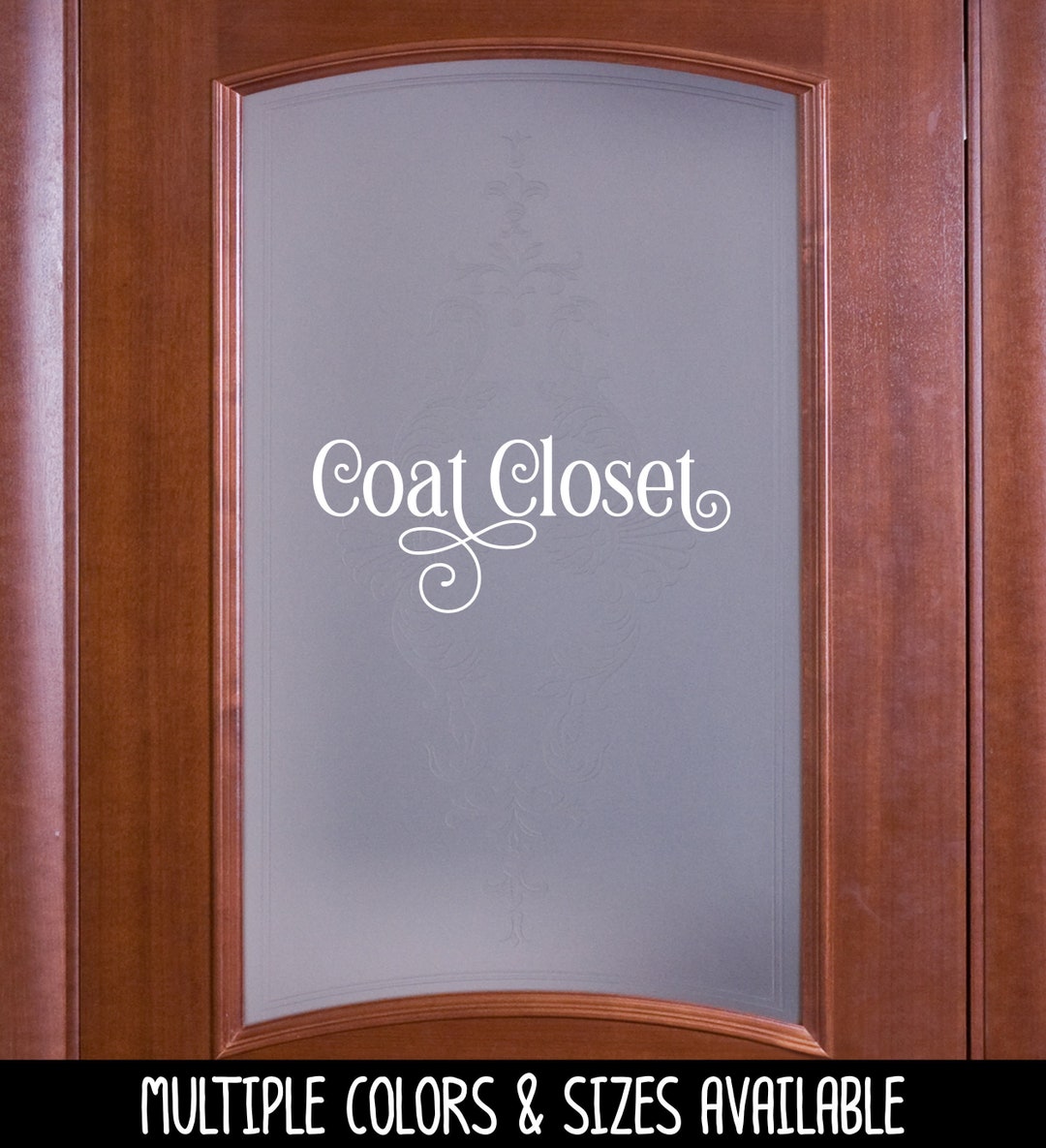 Coat Closet Vinyl Decal - Coat Closet Sticker - Coat Closet Decal ...