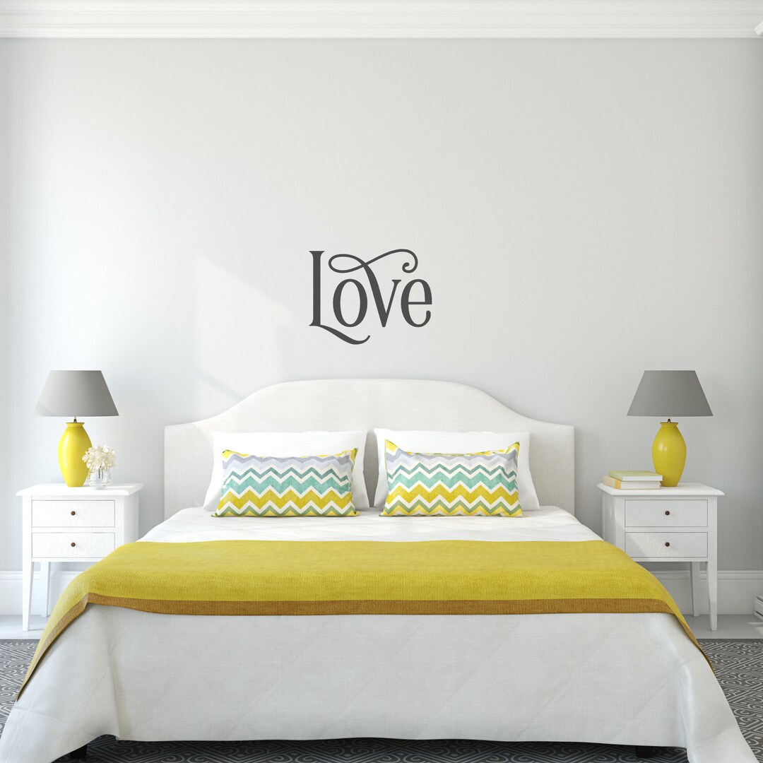 Ornamental Love Decal - Love Car Decal - Love Sticker - Love Wall Vinyl ...