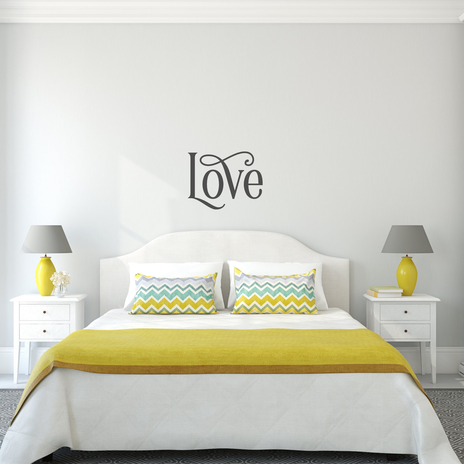 Ornamental Love Decal Love Car Decal Love Sticker Love - Etsy