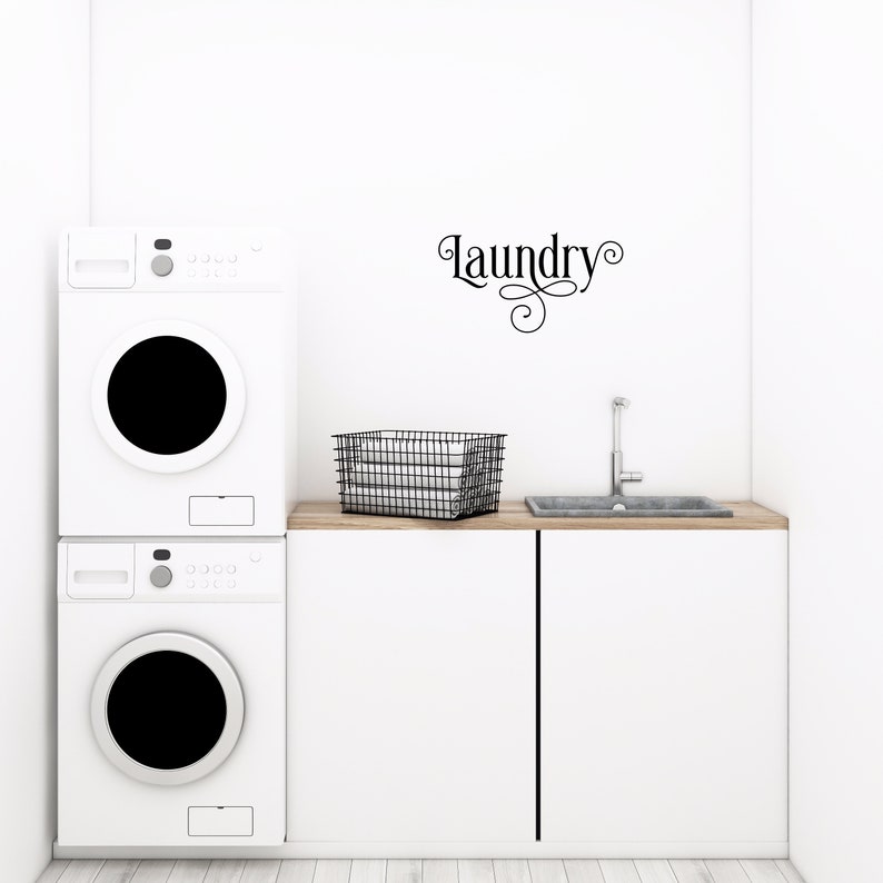 Ornamental Laundry Decal Laundry Sticker Laundry Wall - Etsy