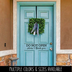 Do Not Open Please & Thank You Decal - Do Not Open Sticker - Do Not ...