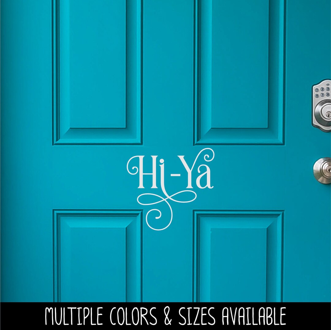 Ornamental Hi-ya Decal Ornamental Hi-ya Vinyl Sticker - Etsy