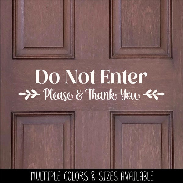 Do Not Enter Room Sign - Etsy