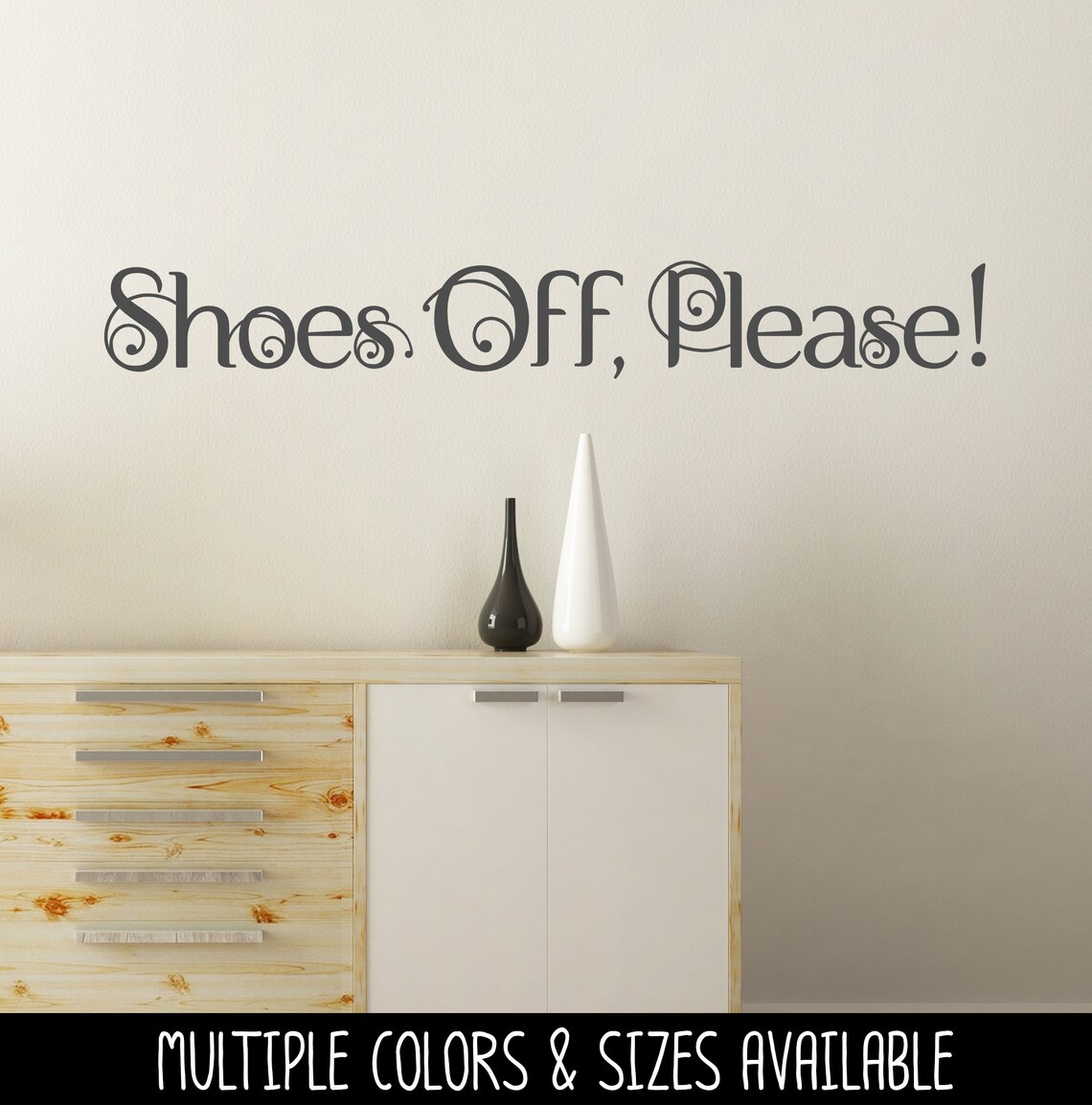 Shoes Off, Please! Vinyl Decal -shoes Off, Please! Vinyl Sticker ...