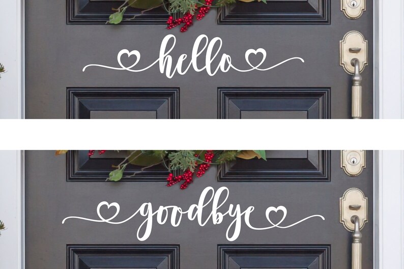 Goodbye Heart Vinyl Decal Goodbye Heart Sticker Goodbye | Etsy