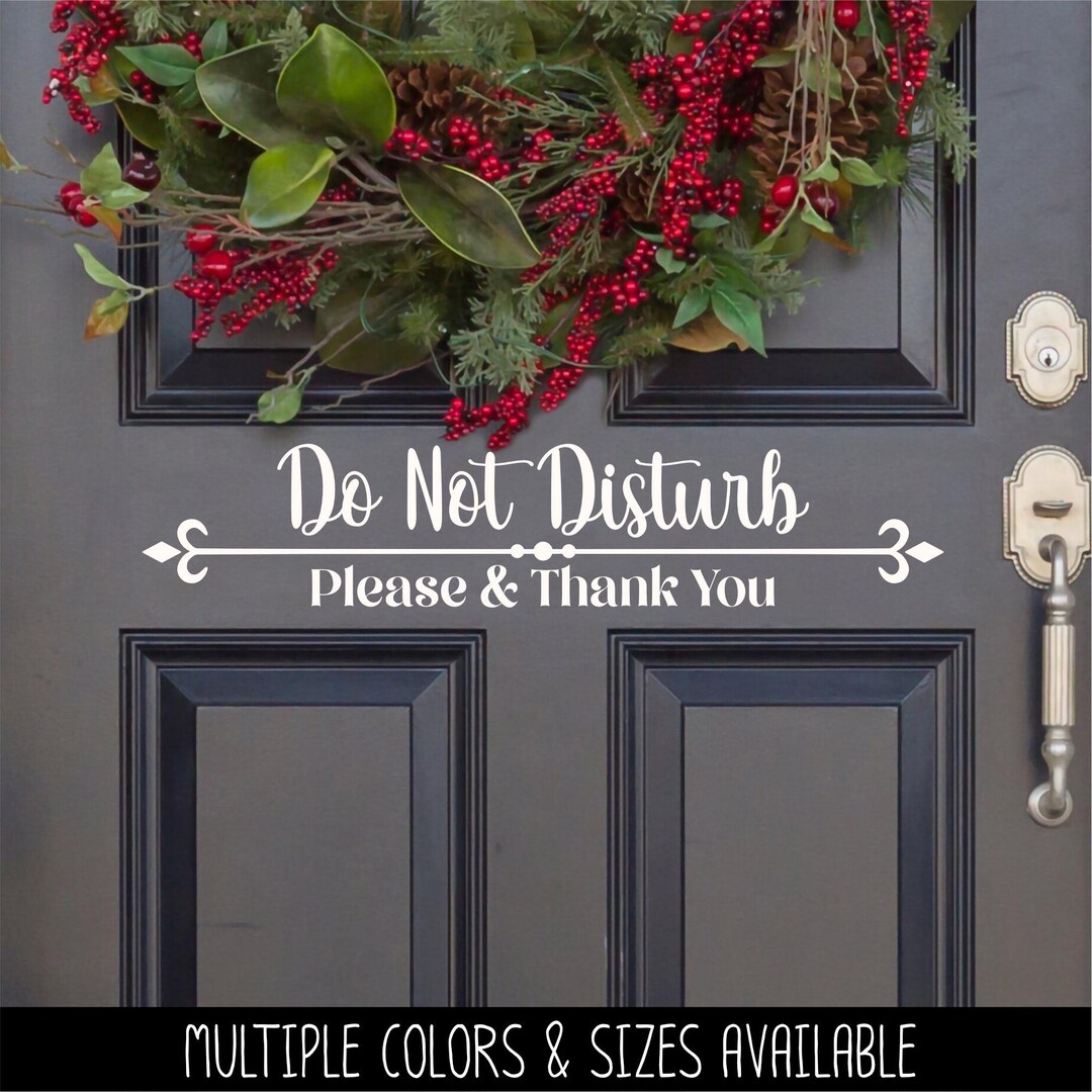 Do Not Disturb Vinyl Decal, Do Not Disturb Sticker , Do Not Disturb ...