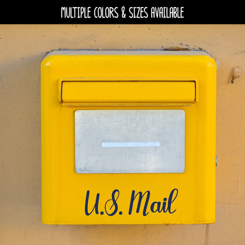 U.S. Mail Decal - U.S. Mail Sticker - U.S. Mail Sign - U.S. Mail ...