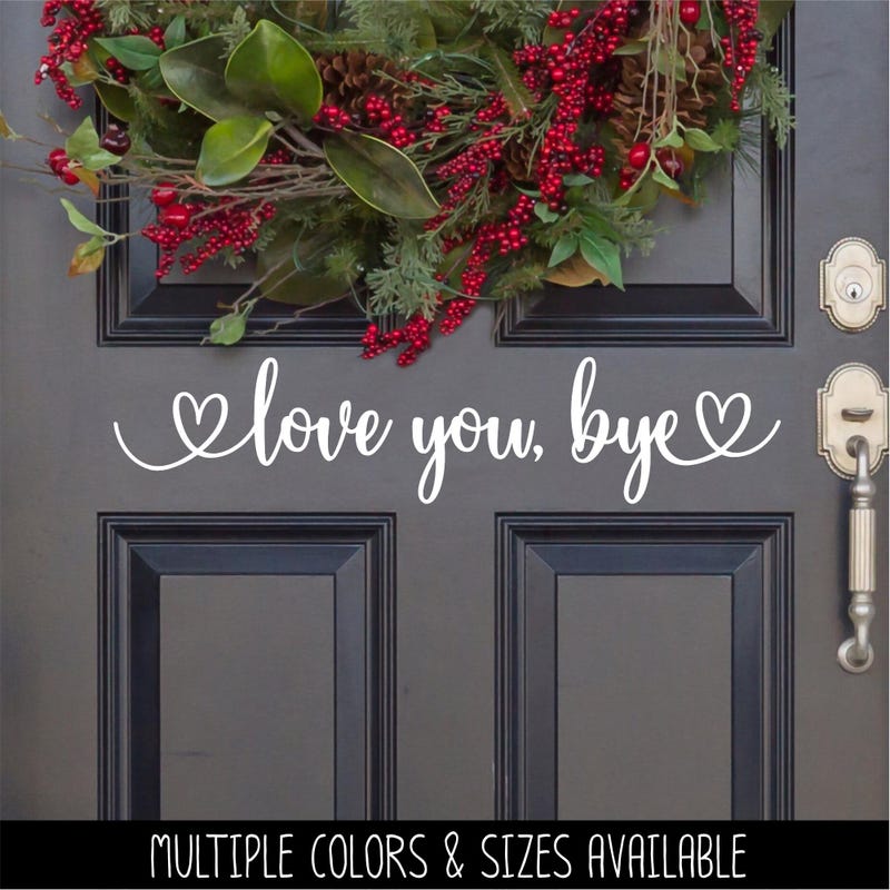 Love You, Bye Sign - Etsy