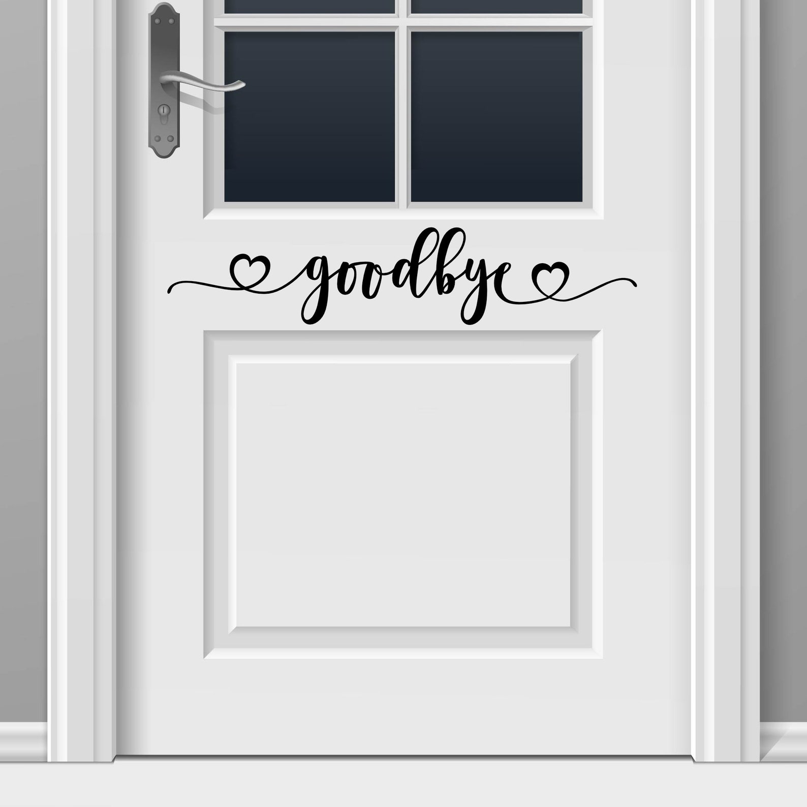 Goodbye Heart Vinyl Decal Goodbye Heart Sticker Goodbye | Etsy