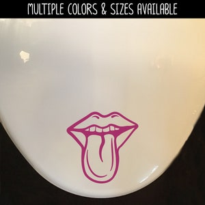 Funny Mouth Sticking Tongue Out Vinyl Decal - Mouth Sticking Out Tongue ...
