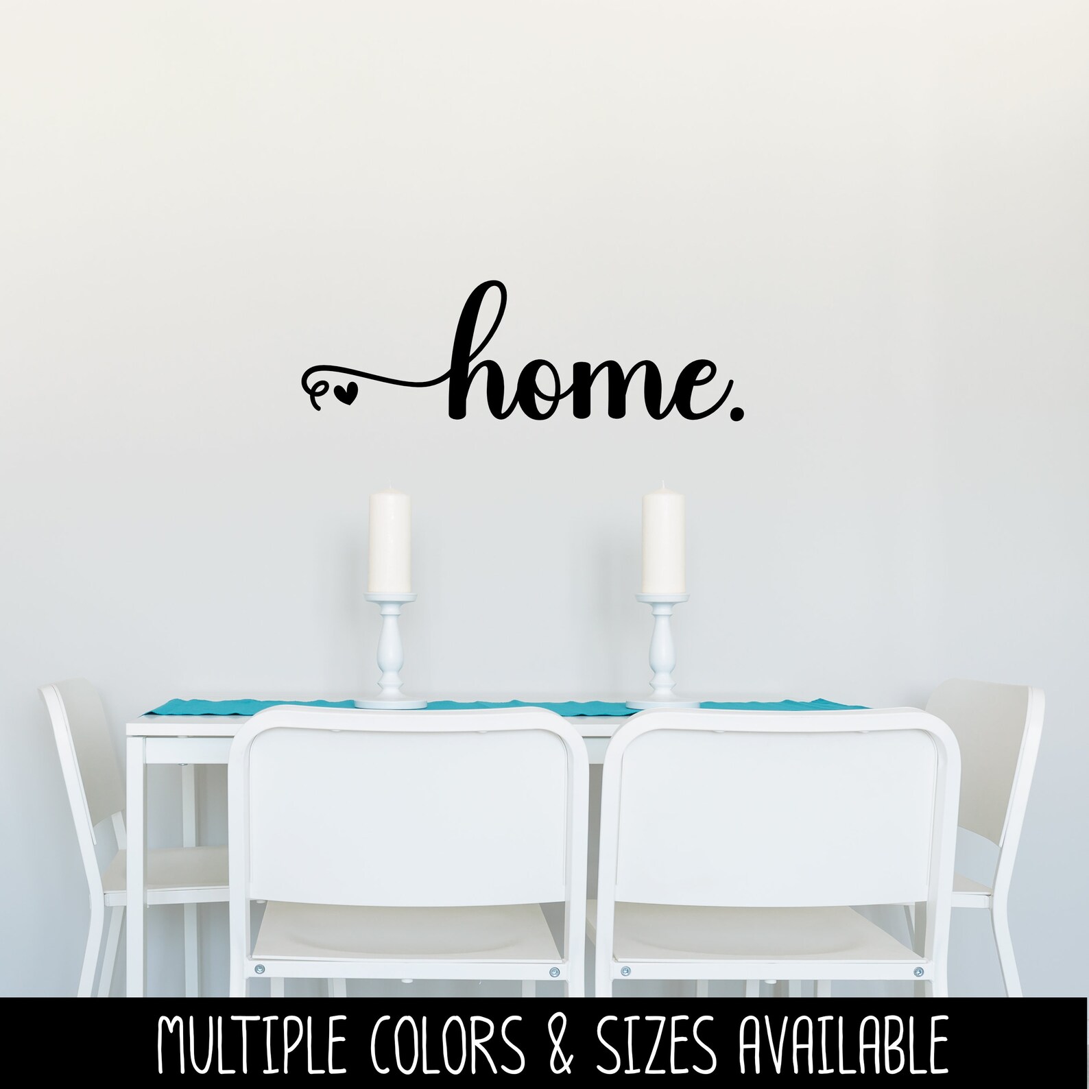 Home With Heart Vinyl Decal Home Sticker Home Door Decal | Etsy