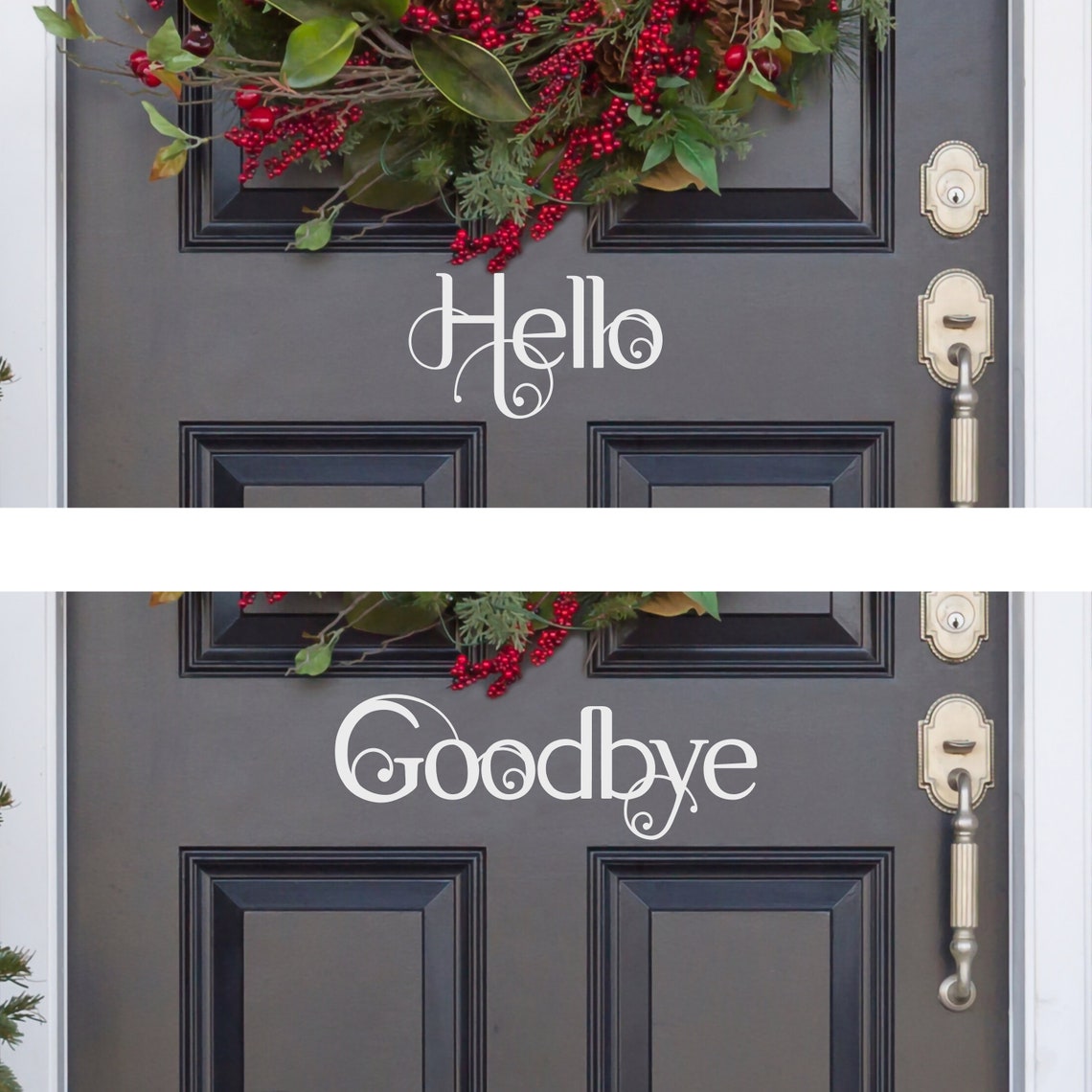 Scrolling Welcome Vinyl Decal Welcome Vinyl Sticker - Etsy