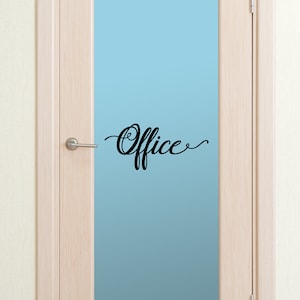 Office Vinyl Decal - Office Sticker - Office Decal - Office Wall Decal ...