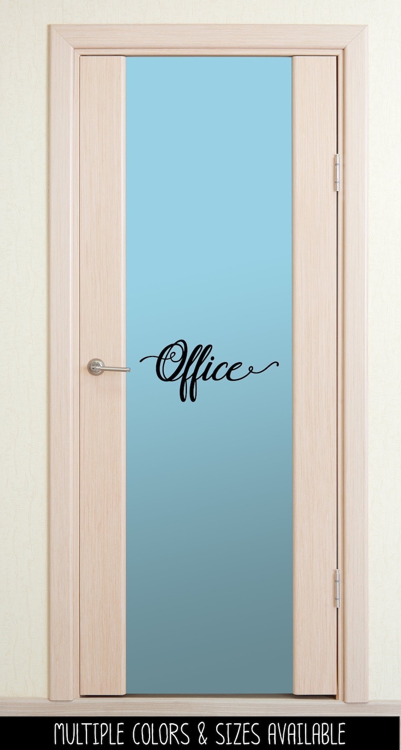 Office Vinyl Decal - Office Sticker - Office Decal - Office Wall Decal ...