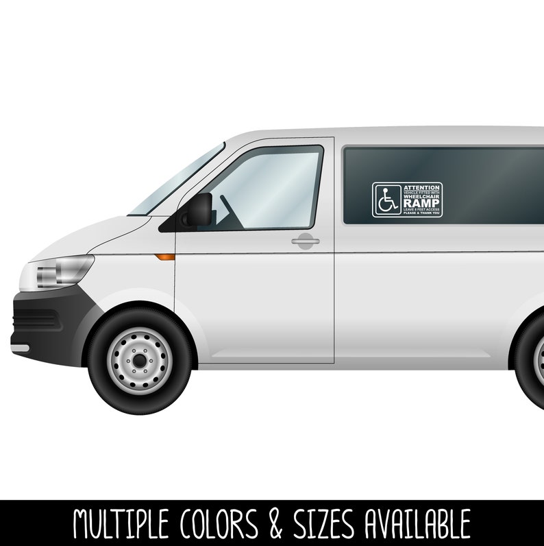 Handicap Wheelchair Ramp Access Decal Disabled Car Decal - Etsy