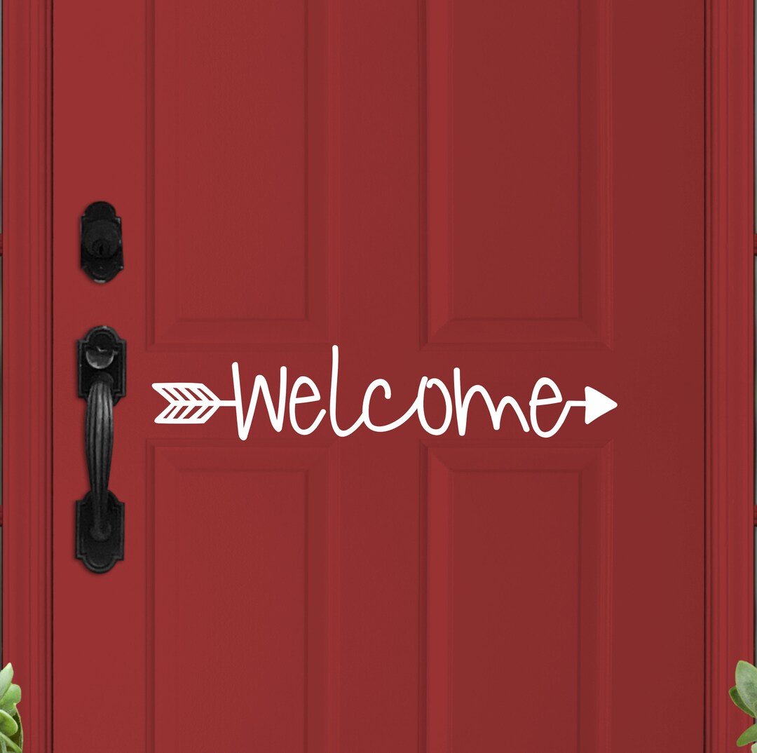 Welcome Vinyl Decal - Welcome Vinyl Sticker - Welcome Door Decal ...