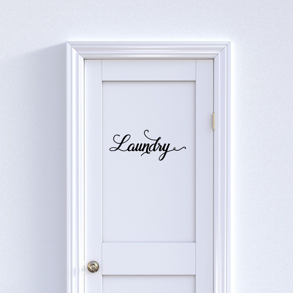 Antique Script Laundry Vinyl Decal Laundry Sticker Laundry | Etsy