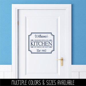 Custom Kitchen Decal - Custom Kitchen Sticker - Customizable Kitchen ...