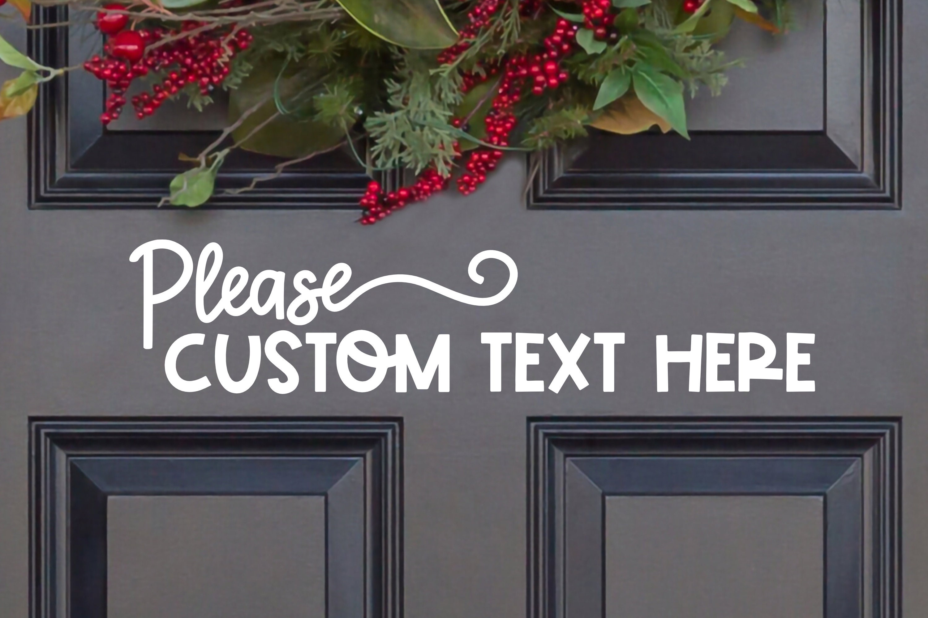 CUSTOM Funky Please Custom Text Here Vinyl Decal -custom Please and ...