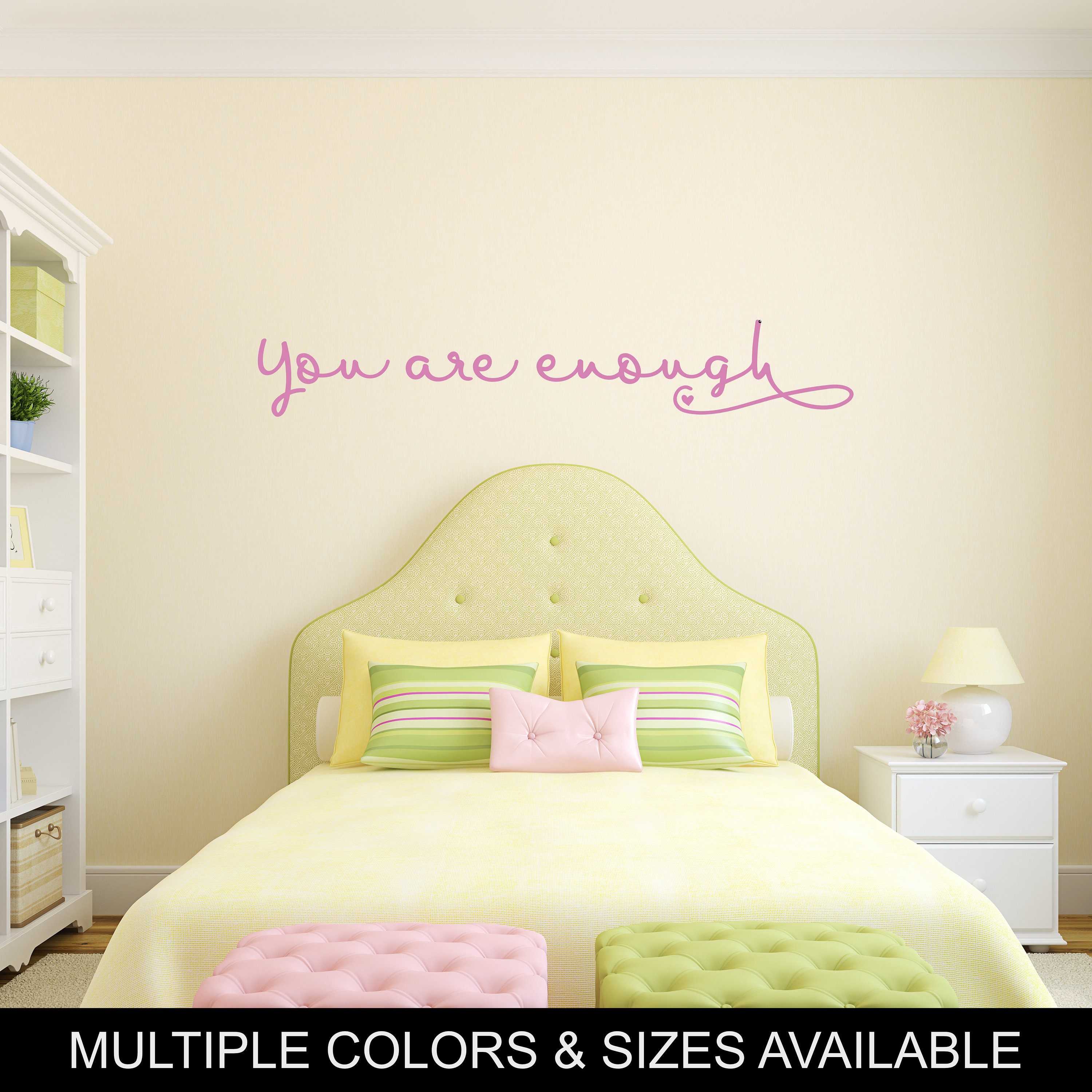 Cursive You Are Enough Vinyl Decal You Are Enough Vinyl - Etsy UK