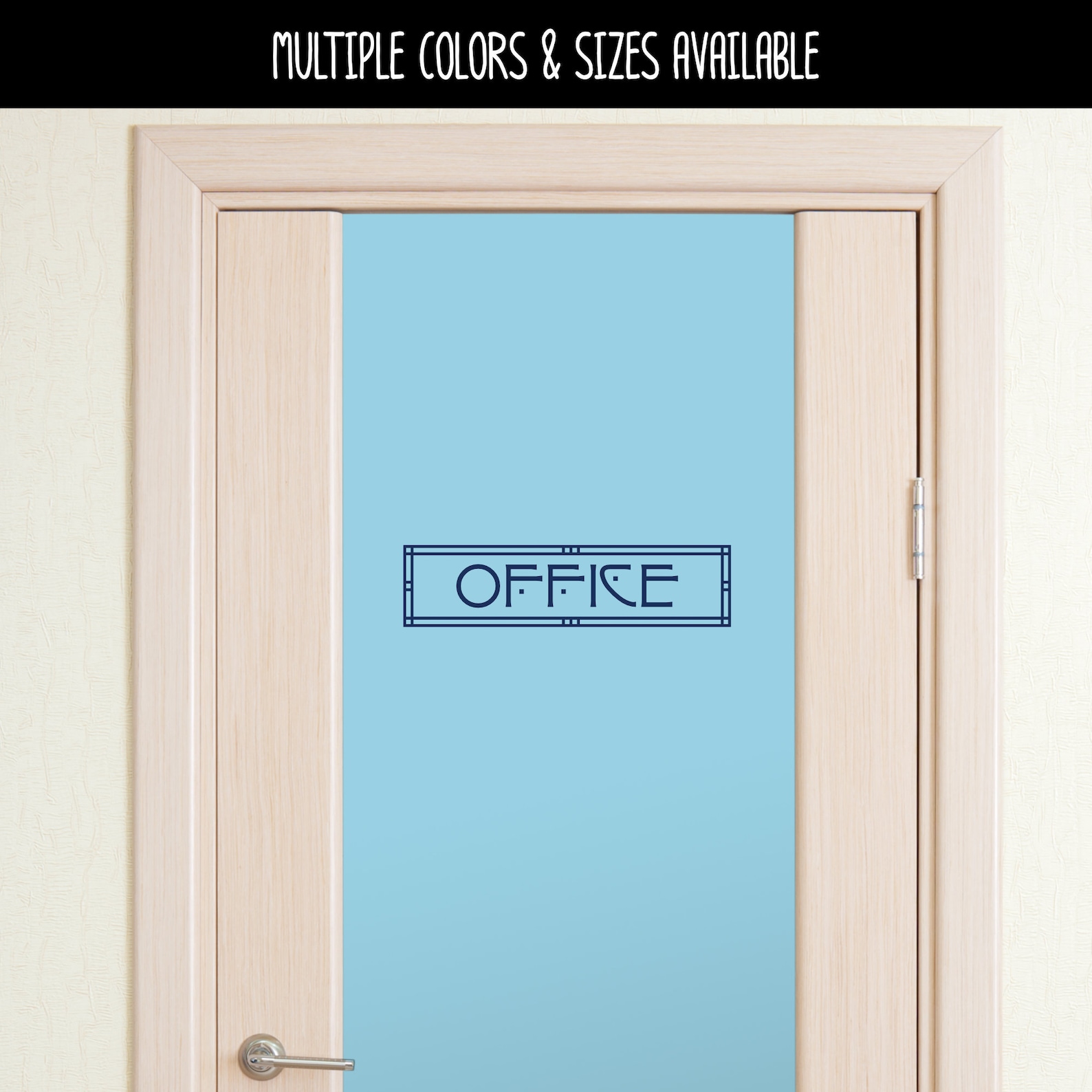 Craftsman Office Decal - Arts & Crafts Office Decal - Office Door Label ...