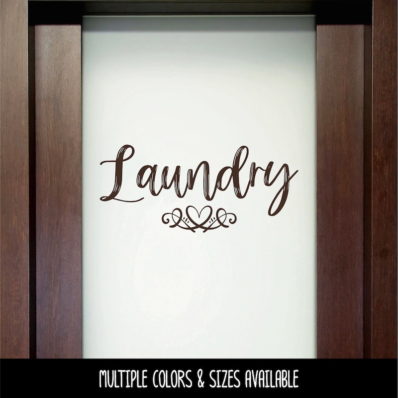 Laundry Decal - Etsy