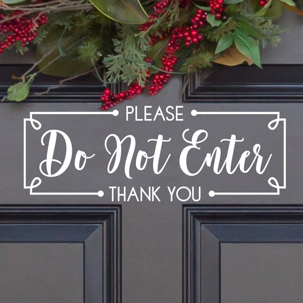 Do Not Enter Decal - Etsy