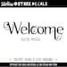 Scrolling Welcome Vinyl Decal Welcome Vinyl Sticker - Etsy