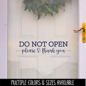 Do Not Open Please & Thank You Decal - Do Not Open Sticker - Do Not ...