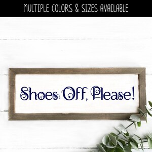 Shoes Off, Please! Vinyl Decal -shoes Off, Please! Vinyl Sticker ...