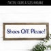 Shoes Off, Please! Vinyl Decal -shoes Off, Please! Vinyl Sticker ...