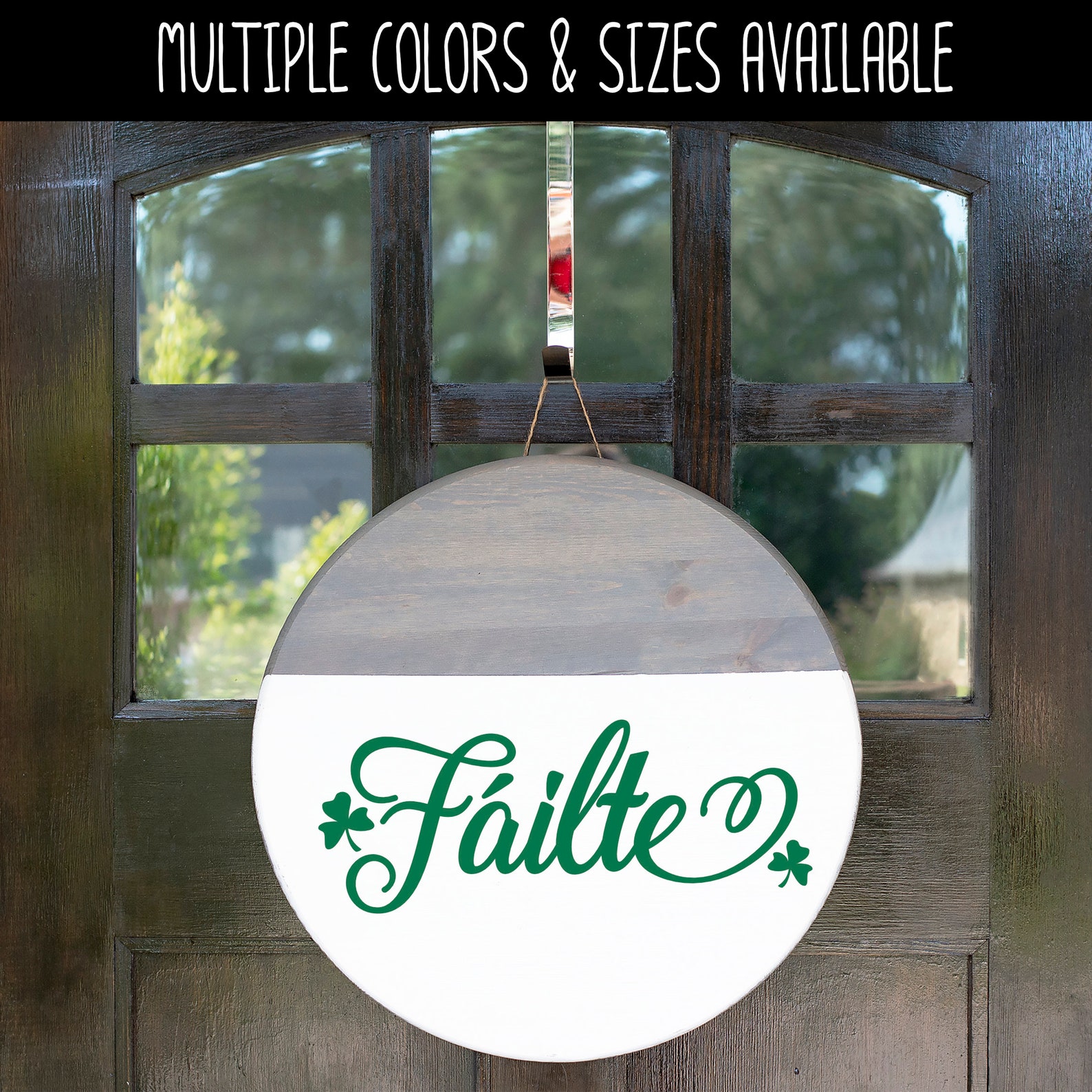 Cursive Failte Irish Welcome Vinyl Decal - Irish Welcome Decal - Gaelic ...