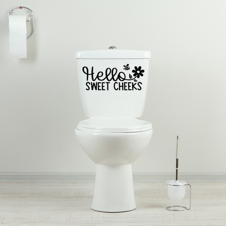 Hello Sweet Cheeks Bee Flower Vinyl Decal Hello Sweet Cheeks - Etsy