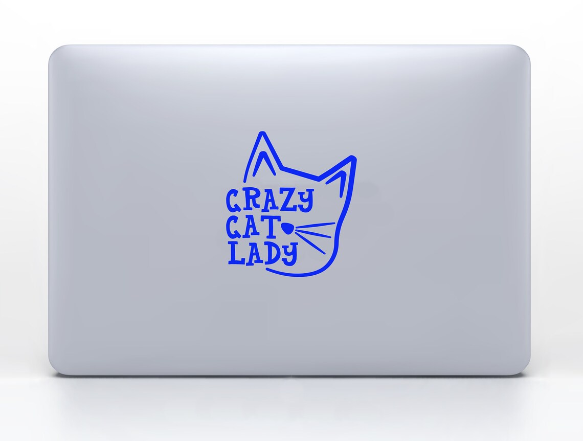 Crazy Cat Lady Vinyl Decal Cat Decal Crazy Cat Lady Car | Etsy