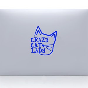 Crazy Cat Lady Vinyl Decal - Cat Decal - Crazy Cat Lady Car Decal ...