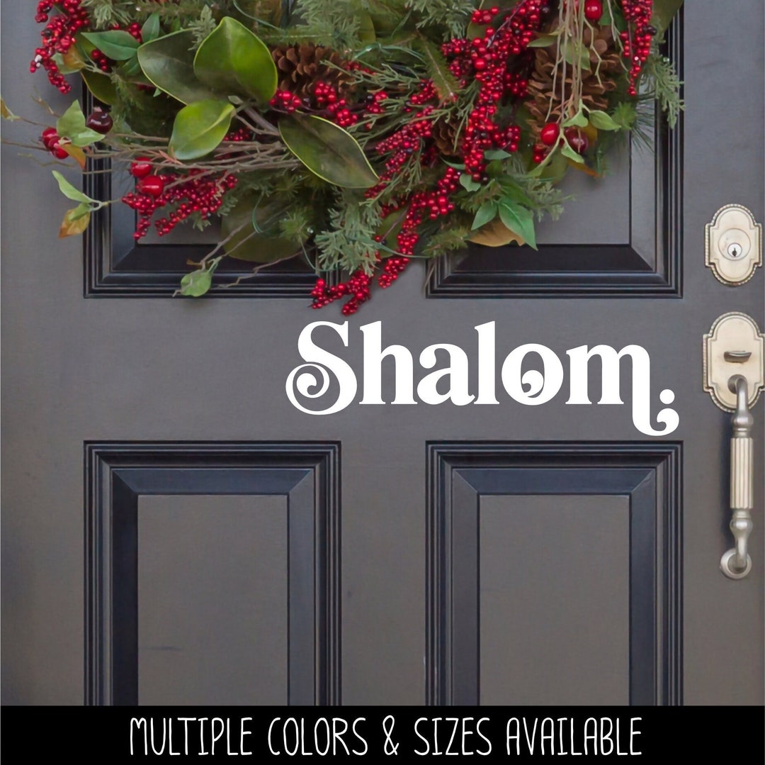 Chunky Shalom Decal - Chunky Shalom Sticker - Shalom Door Decal ...
