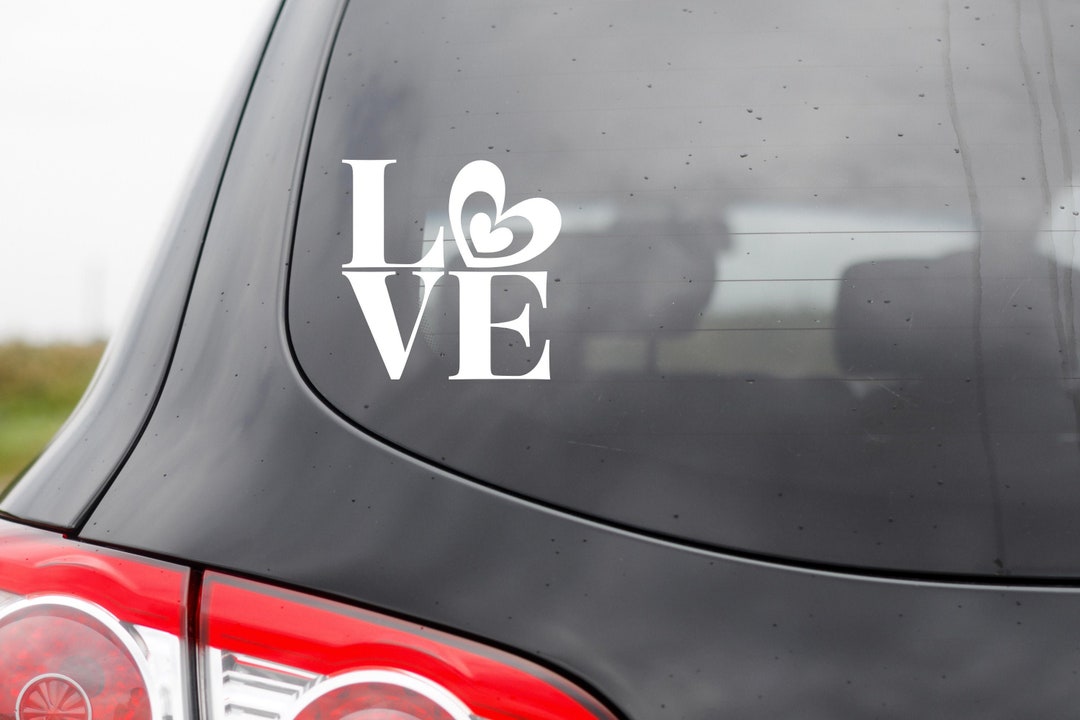 LOVE Vinyl Decal LOVE Sticker Stacked Love Vinyl Decal Stacked Love ...