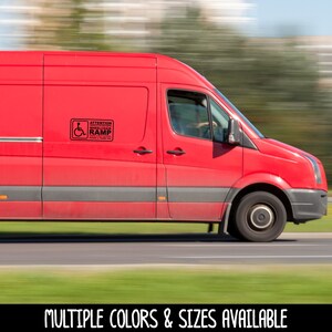 Handicap Wheelchair Ramp Access Decal - Disabled Car Decal - Handicap ...